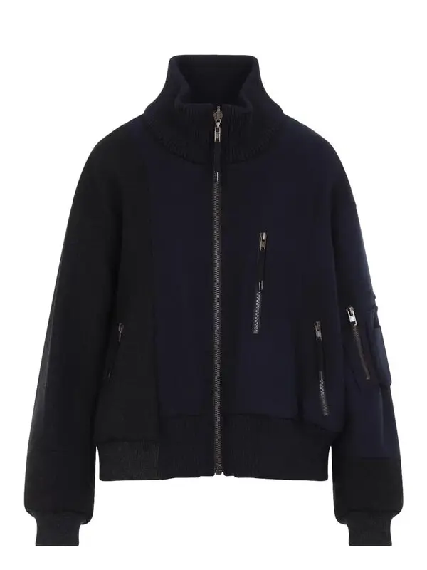 MAISON MARGIELA Reversible Spliced Bomber - Blue