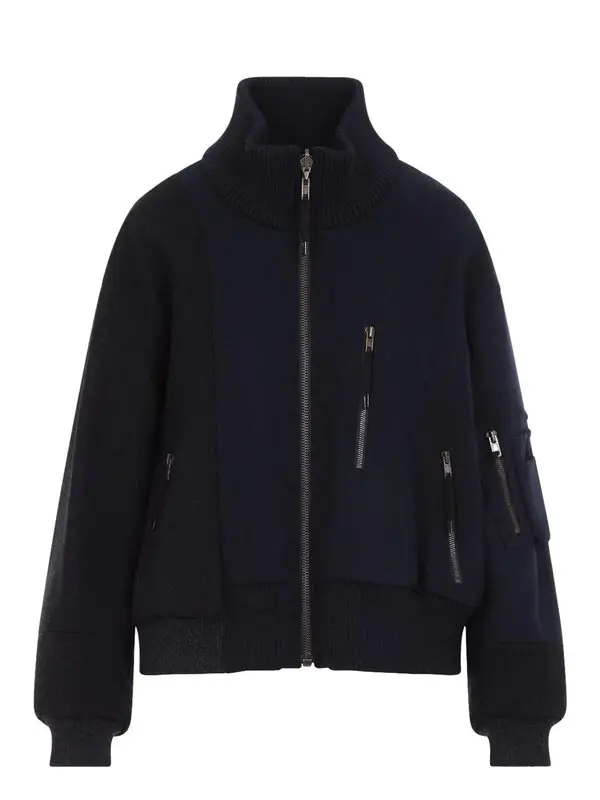 MAISON MARGIELA Spliced Bomber Jacket - Blue