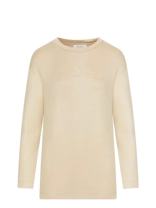 Max Mara Crewneck Cotton Sweatshirt - Multicolor