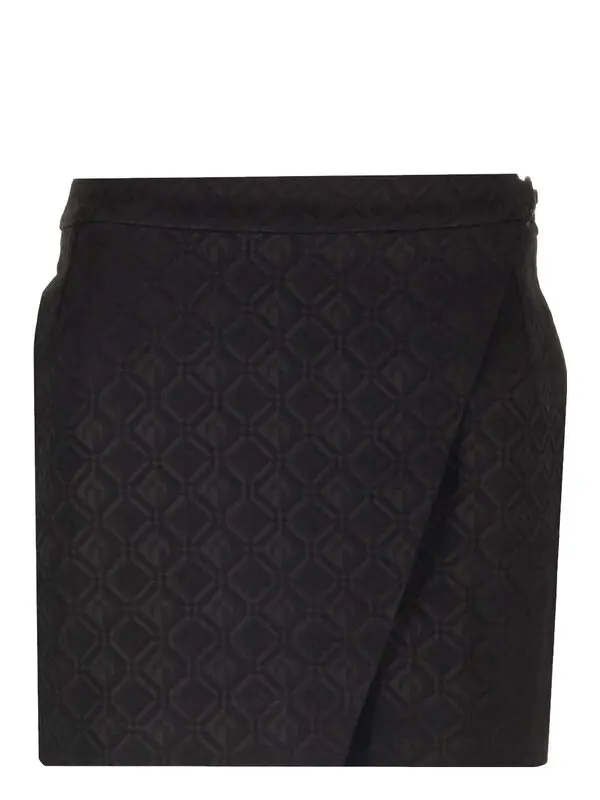 MARINE SERRE Moon Diamant Mini Skirt - Black
