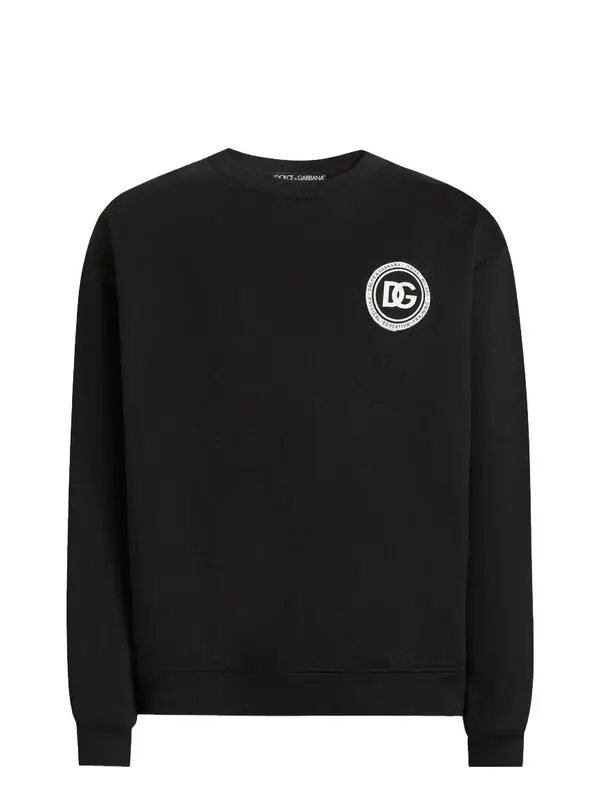 Dolce & Gabbana Logo Patch Sweatshirt - Black