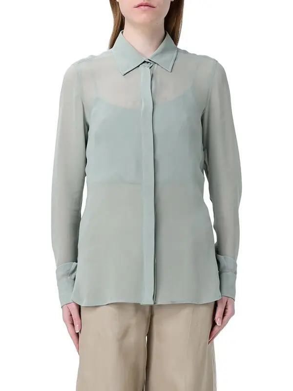 Max Mara Classic Silk Shirt - Green