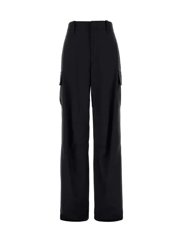 Bottega Veneta Wool Cargo Pant - Blue