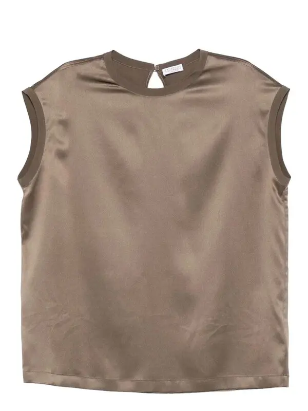 Brunello Cucinelli Silk Top - Multicolor