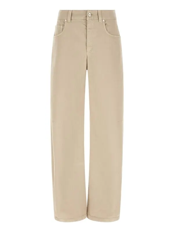 Brunello Cucinelli Garment-dyed Jeans - Cream