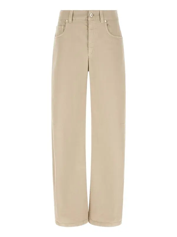 Brunello Cucinelli Garment-dyed Jeans - Cream