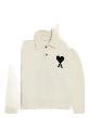 AMI Paris Polo Sweater With Contrasted De Coeur - Multicolor