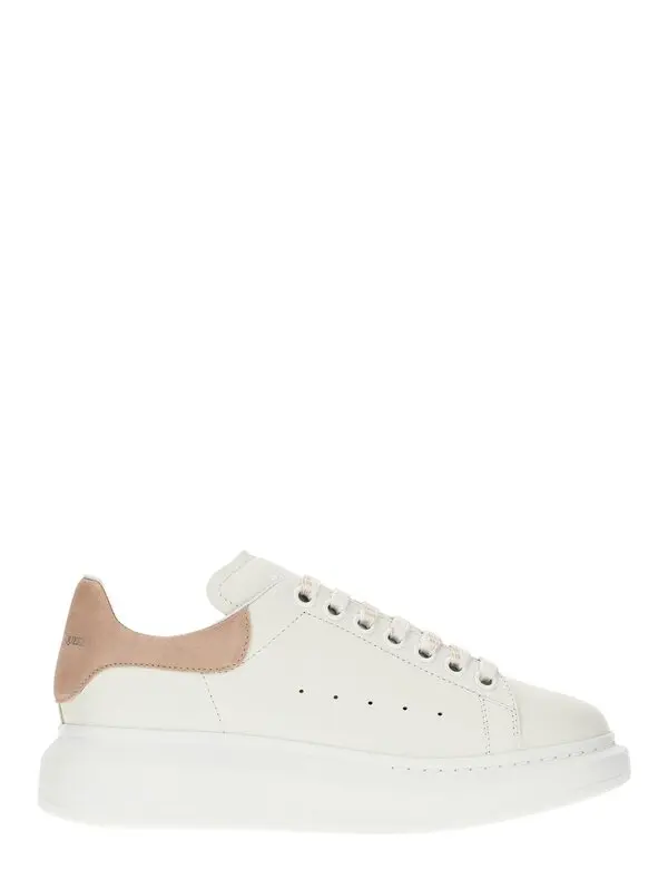 Alexander McQueen Leather Lace Up Sneakers - Multicolor