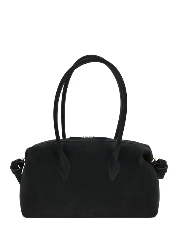 Yuzefi Brioche Shoulder Duffle Bag - Black