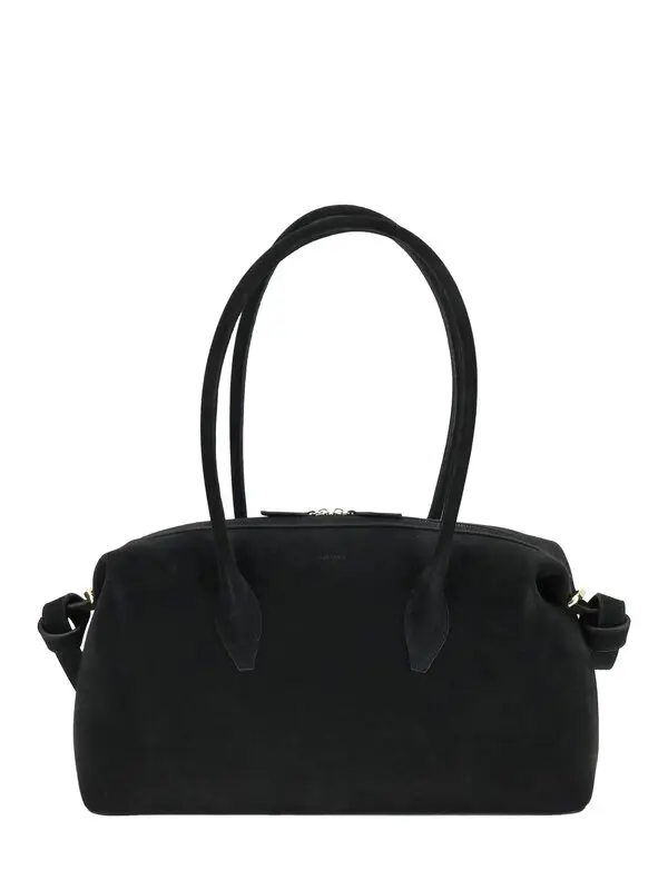 Yuzefi Brioche Shoulder Duffle Bag - Black