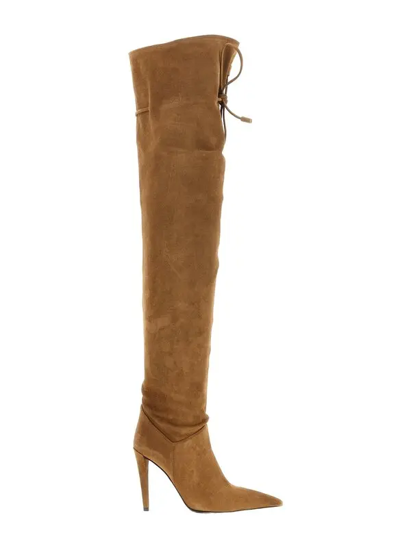 GIUSEPPE ZANOTTI Desire Suede Over-the-knee Boots - Brown