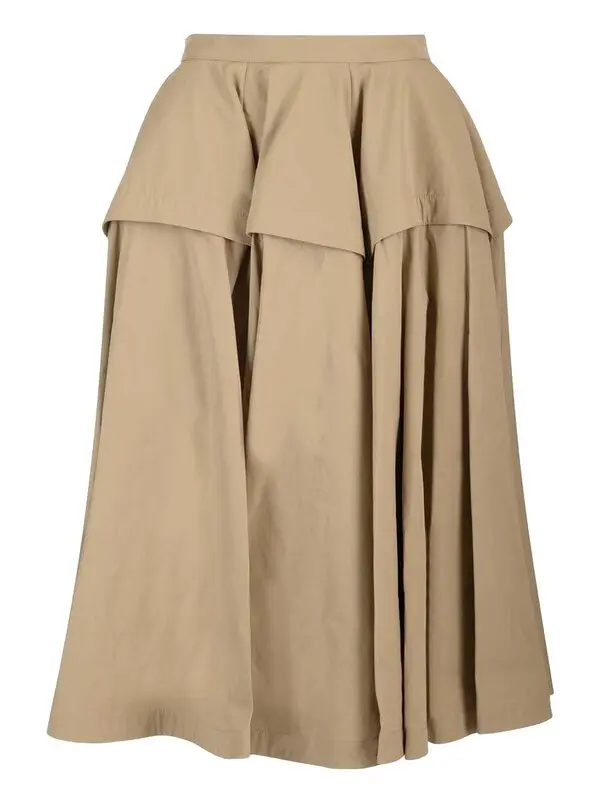 Bottega Veneta A-line Skirt - Cream