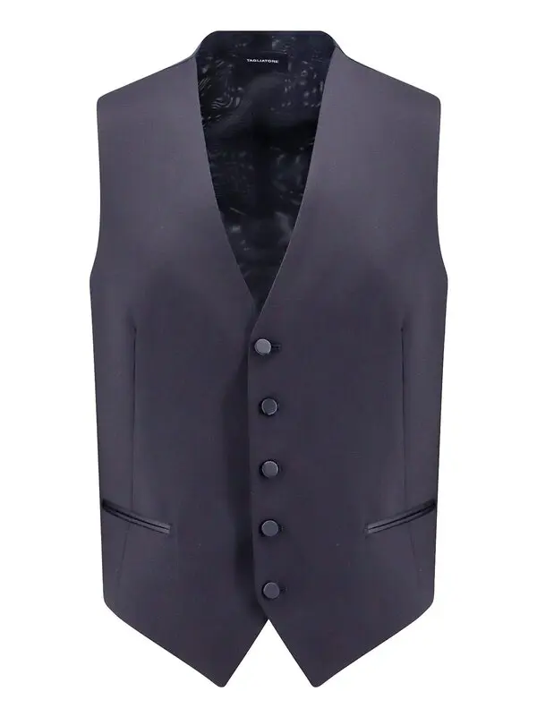 Tagliatore Virgin Wool Vest - Multicolor