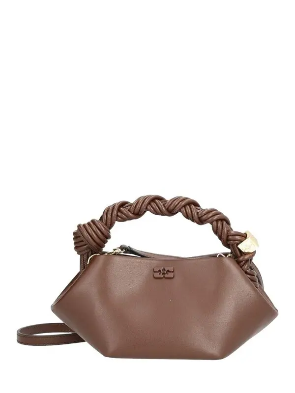 GANNI Mini Butterfly Leather Bag - Brown