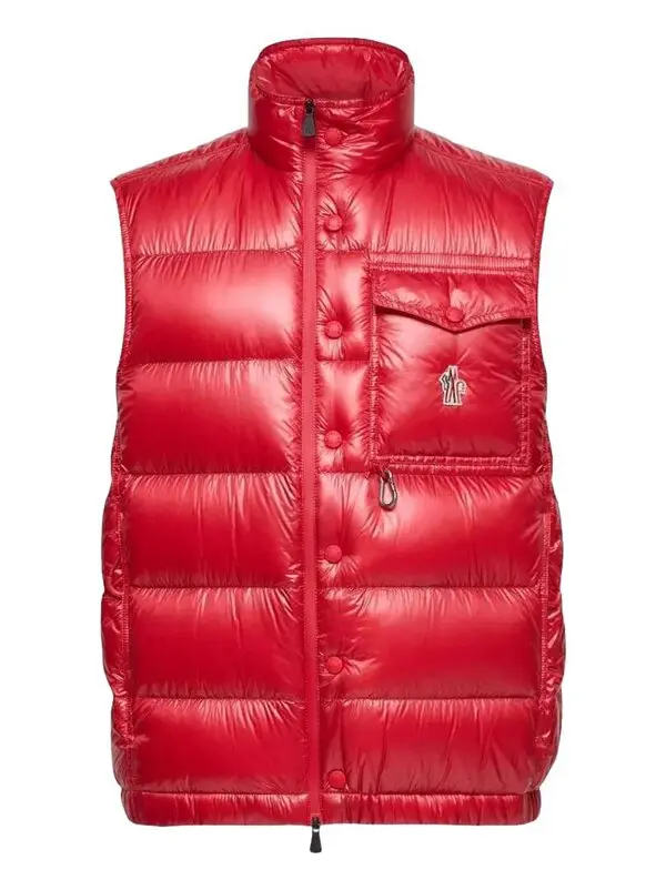 Moncler Grenoble: Uychi Packable Down Gilet - Red