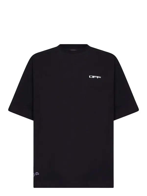 Off-White Black Jersey Archigeography Arrow Skate T-shirt - Multicolor