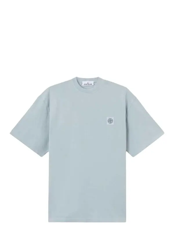 Stone Island T-shirt With Logo Patch - Gray