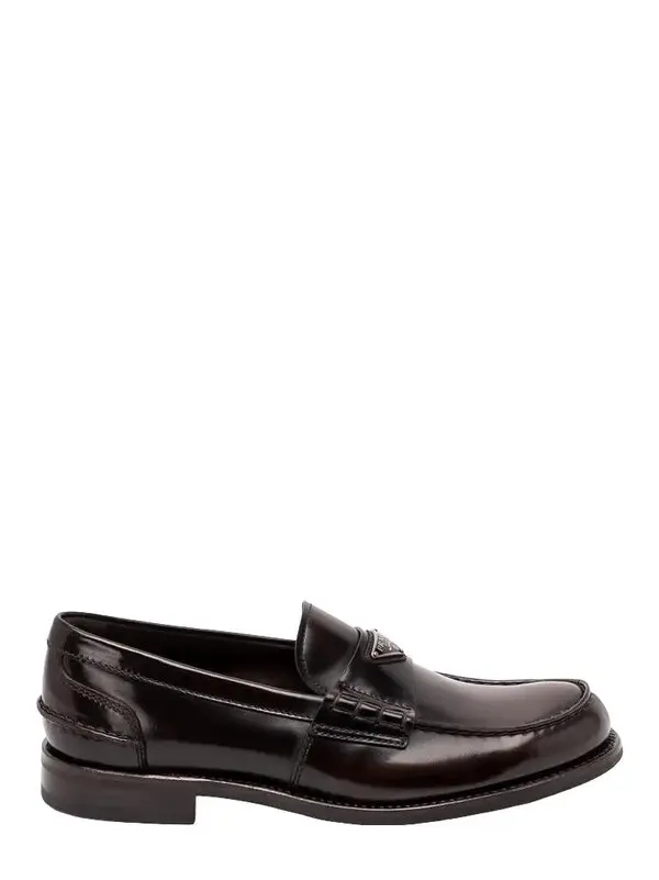 Prada Brushed Leather Loafers - Multicolor