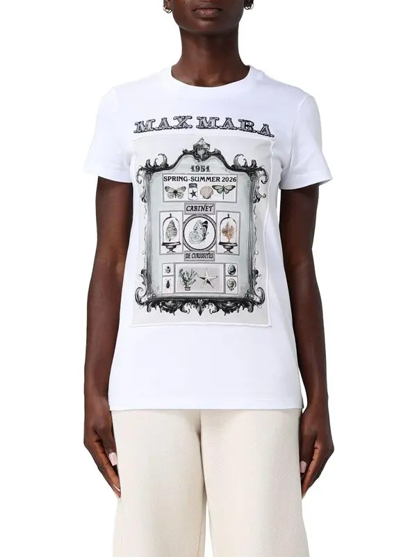 Max Mara Printed Cotton T-shirt - Multicolor