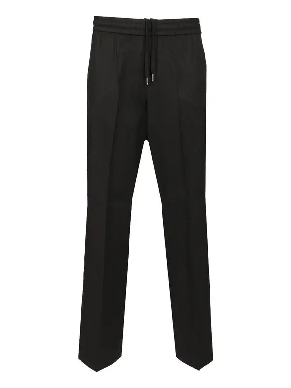 GOLDEN GOOSE Wool Jogging Trousers - Black