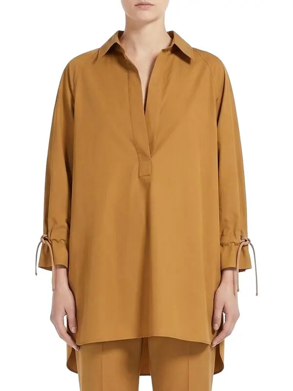 Max Mara Cotton Poplin Shirt - Brown