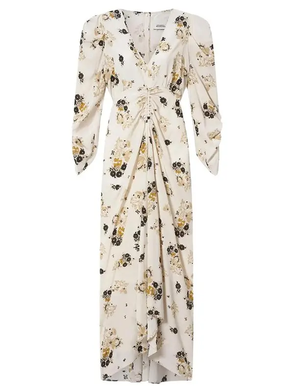 Isabel Marant Étoile Albini Printed Silk Midi Dress - Multicolor