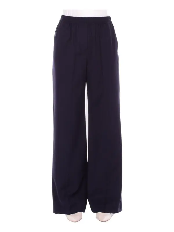 Max Mara Virgin Wool Trousers - Blue