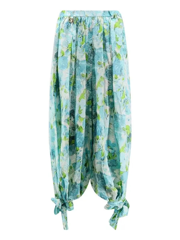 Chloé Harem Silk Trousers - White