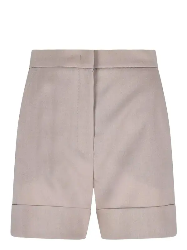 Max Mara Virgin Wool Blend Shorts - Multicolor