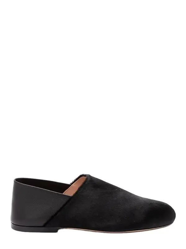 Alberta Ferretti Calf Leather Flat Slip-on Shoes - Multicolor