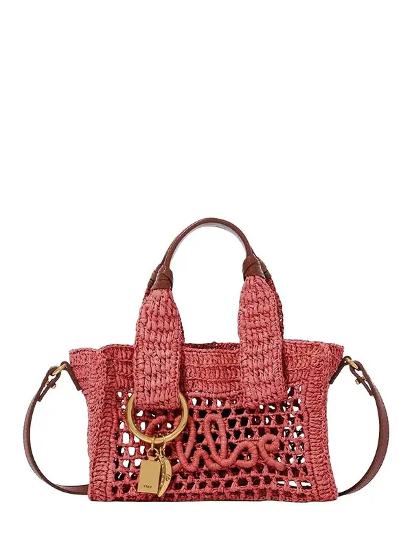 Chloé Summer Banana Raffia Crossbody Bag - Multicolor
