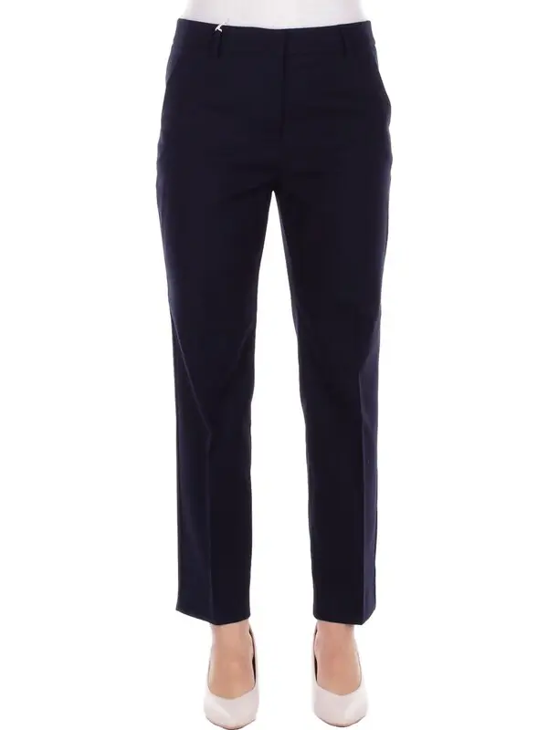 Max Mara Cotton Trousers - Blue