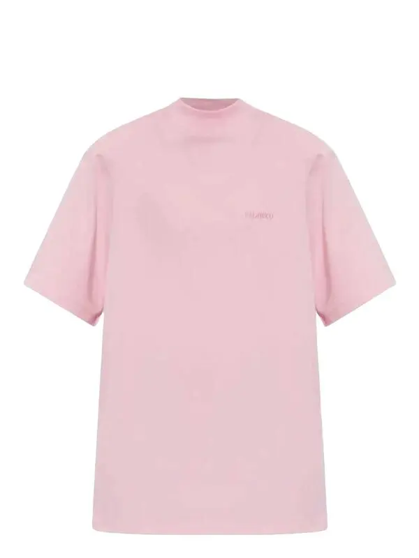 Attico Logo-print High-neck T-shirt - Multicolor