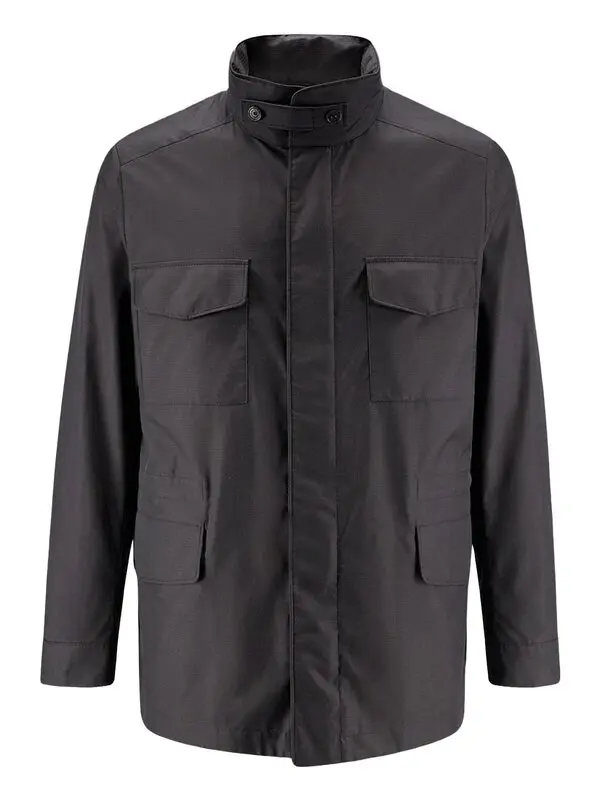 Loro Piana Traveller Field Jacket With Pied-de-poule Pattern - Multicolor