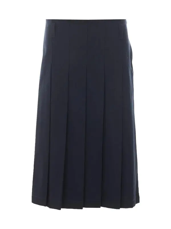 A.p.c. Alice Gabardine Midi Skirt - Blue
