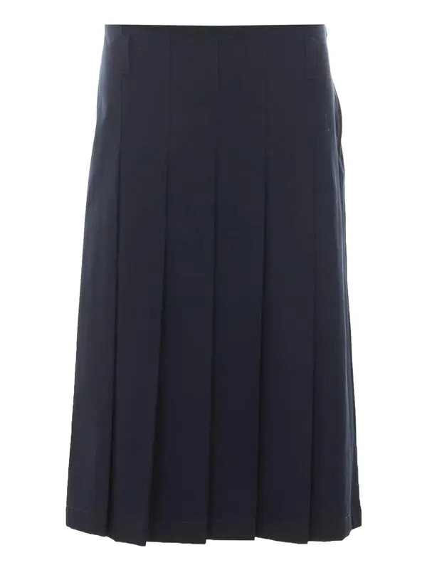 A.p.c. Alice Gabardine Midi Skirt - Blue