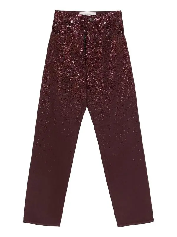GOLDEN GOOSE Denim Straight-leg Jeans - Red