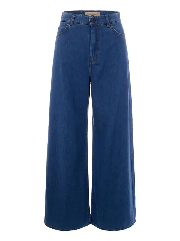 Max Mara Wide Leg Jeans - Blue