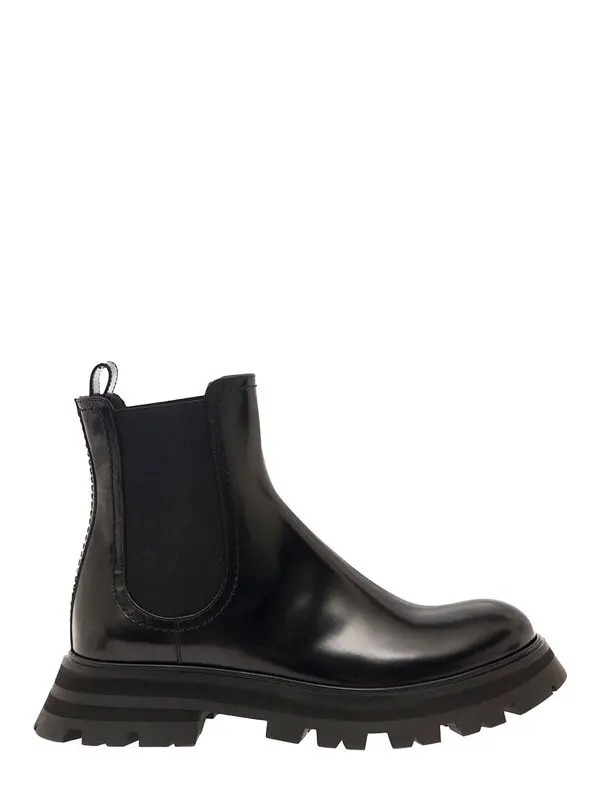 Alexander McQueen Smooth Leather Chelsea Boots - Multicolor