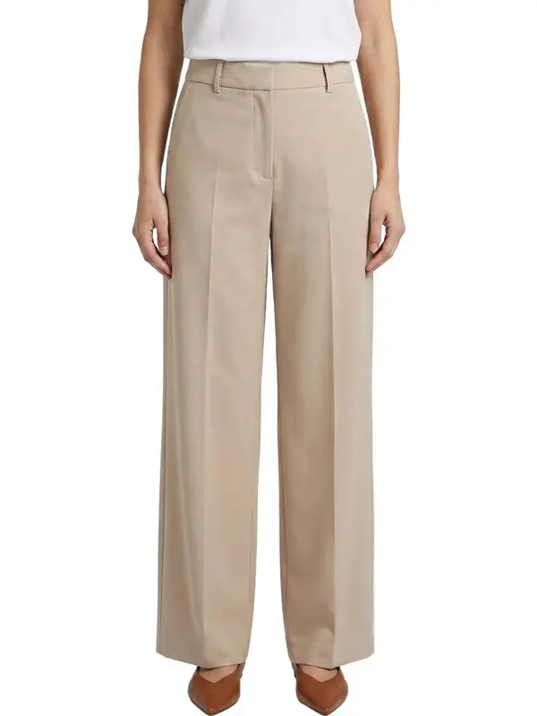Max Mara Virgin Wool Trousers - Cream
