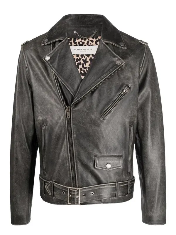 GOLDEN GOOSE Jackets Biker Jackets - Black