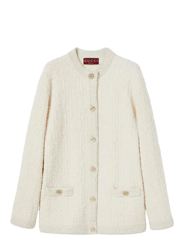 Gucci Wool And Cotton Blend Cardigan - Multicolor