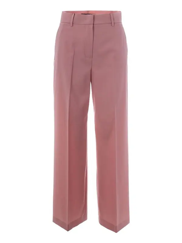Max Mara Virgin Wool Trousers - Pink