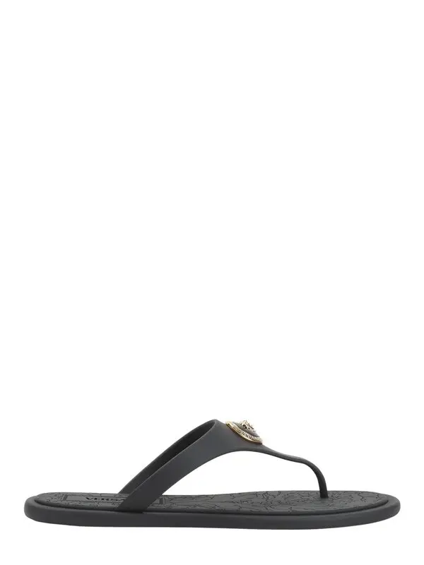 Versace Gomma Slides - Black