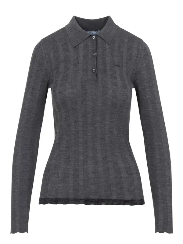 Prada Wool Polo - Brown