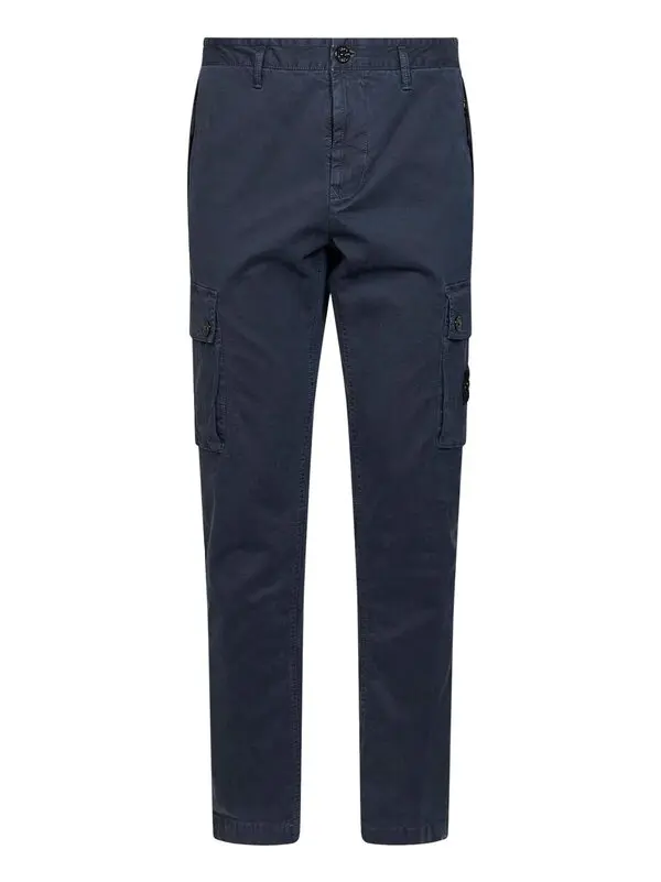Stone Island Organic Stretch Broken Twill Cargo Trousers - Multicolor