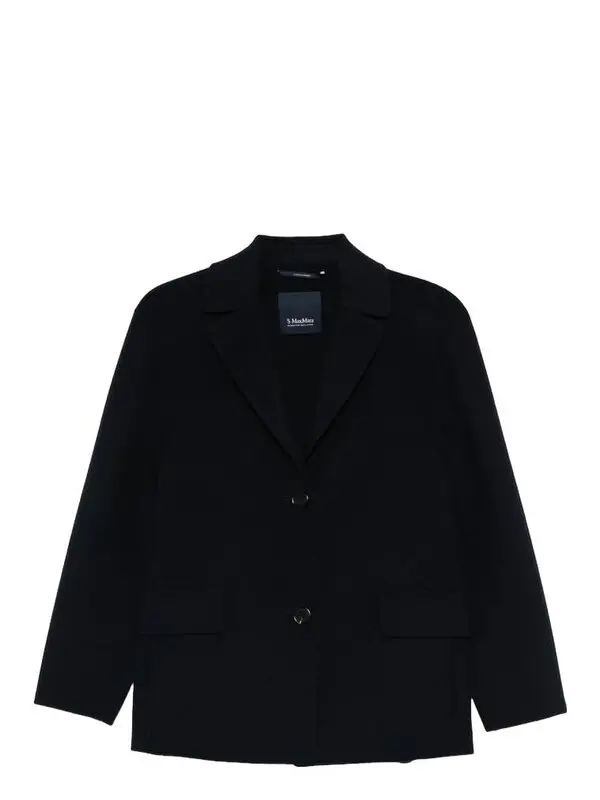 Max Mara Virgin Wool Jacket - Blue