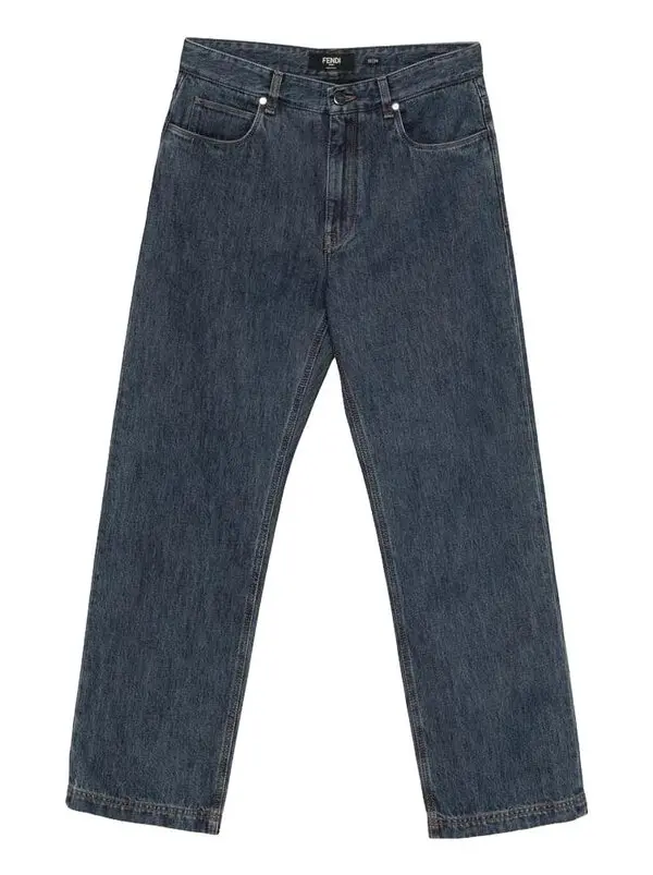 Fendi Denim Bootcut Jeans - Blue