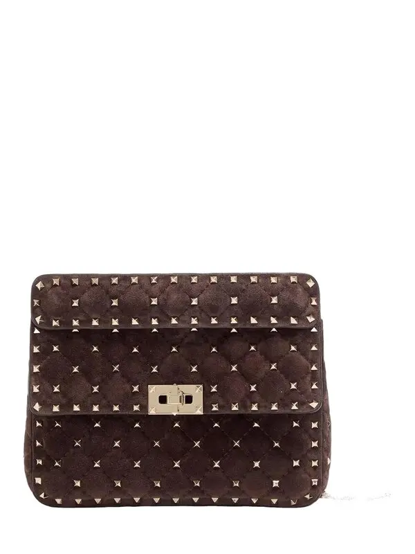 Valentino Garavani Rockstud Spike Suede Crossbody Bag - Multicolor