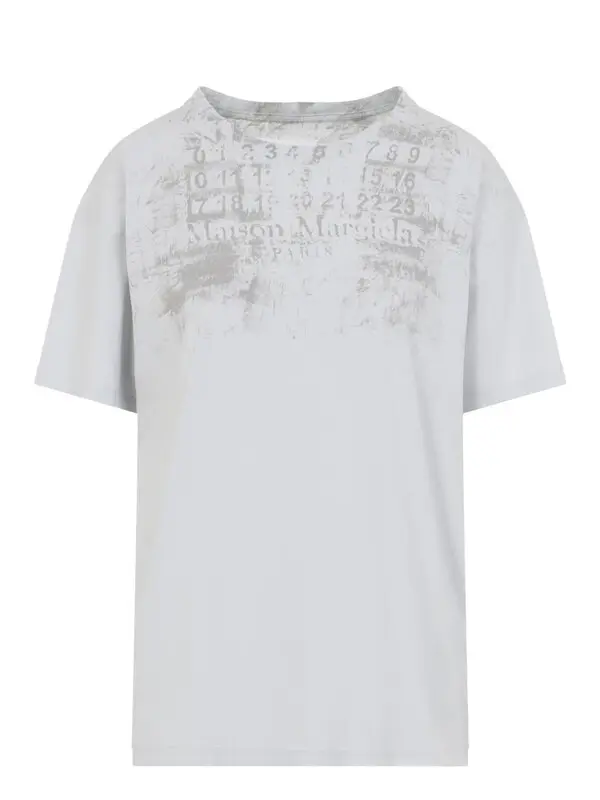 MAISON MARGIELA Number Regular T-shirt - Gray
